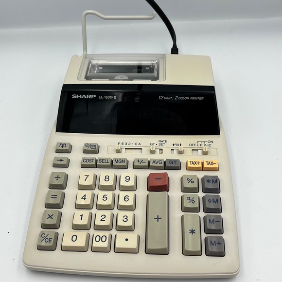 Sharp | Other | Sharp El81 Iii 12 Digit 2 Color Printer Electronic ...